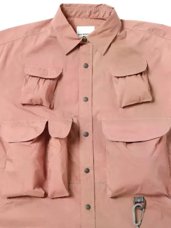 AND WANDER Cotton-blend Shirt - Pink