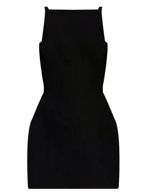 Sportmax Monviso Ribbed Bodycon Dress In Black - 73% Off | Editorialist