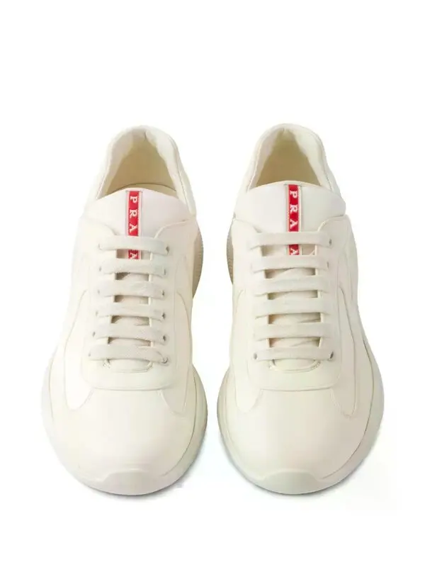 Prada America's Cup Nappa Leather Sneakers - Neutrals