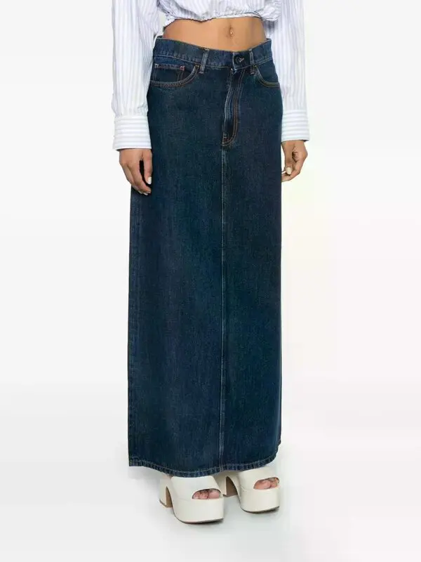 P.a.r.o.s.h Denim Maxi Skirt
