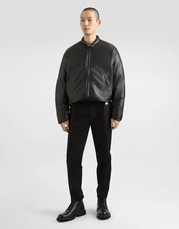 Dolce & Gabbana Padded Sheepskin Bomber Jacket