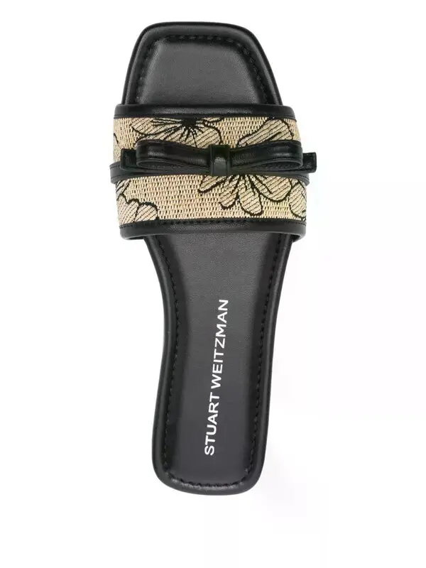 STUART WEITZMAN Floral-detail Slides
