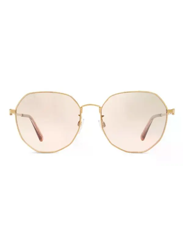 Bally Geometric-frame Sunglasses - Gold