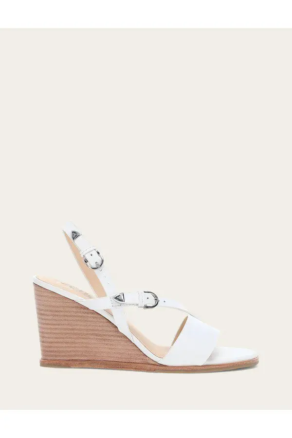 THE FRYE COMPANY Rachel Buckle Sandal - White