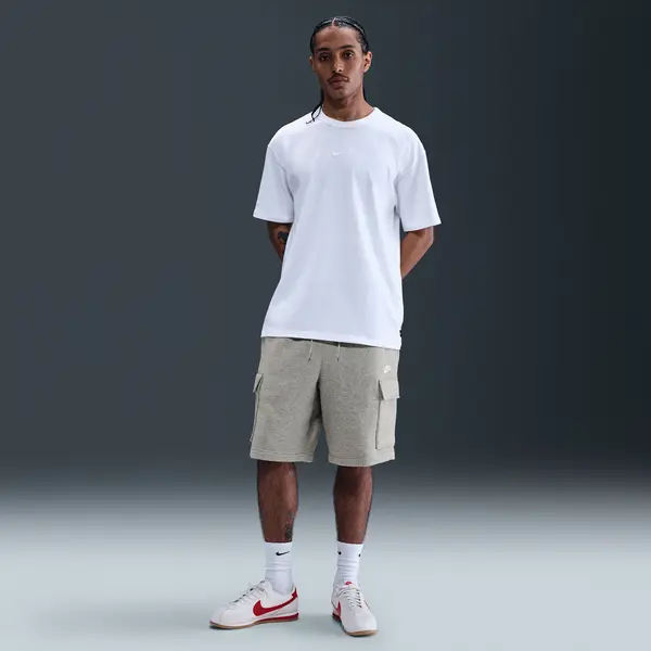 Nike Club Fleece Cargo Shorts - Grey