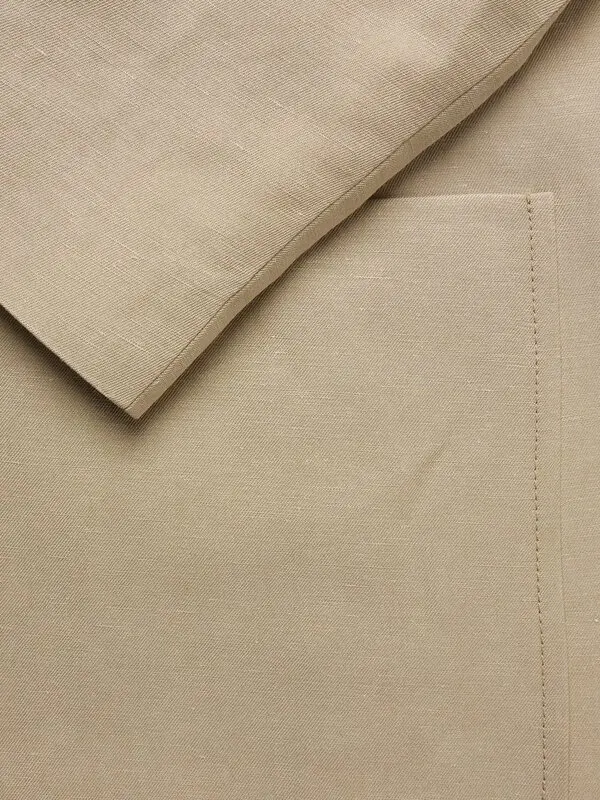 Loro Piana Spagna Unstructured Nehru-collar Jacket - Neutrals