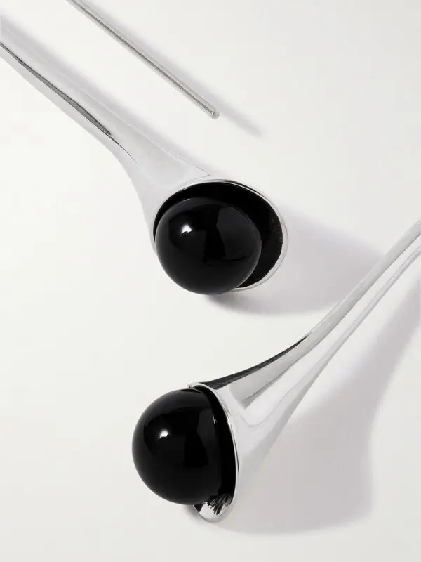 SOPHIE BUHAI Vienna Onyx Silver Earrings