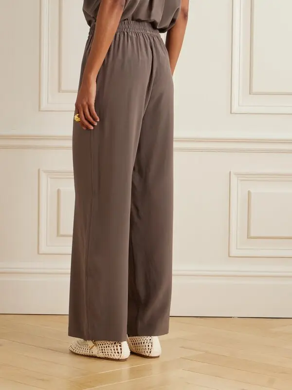 Matteau Silk Crepe De Chine Track Pants