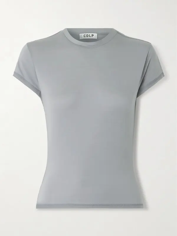 CDLP Stretch-lyocell T-shirt - Gray