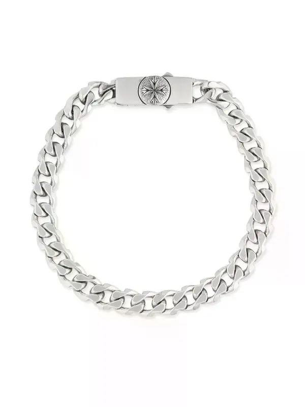 Emanuele Bicocchi Edge Logo Bracelet - Silver