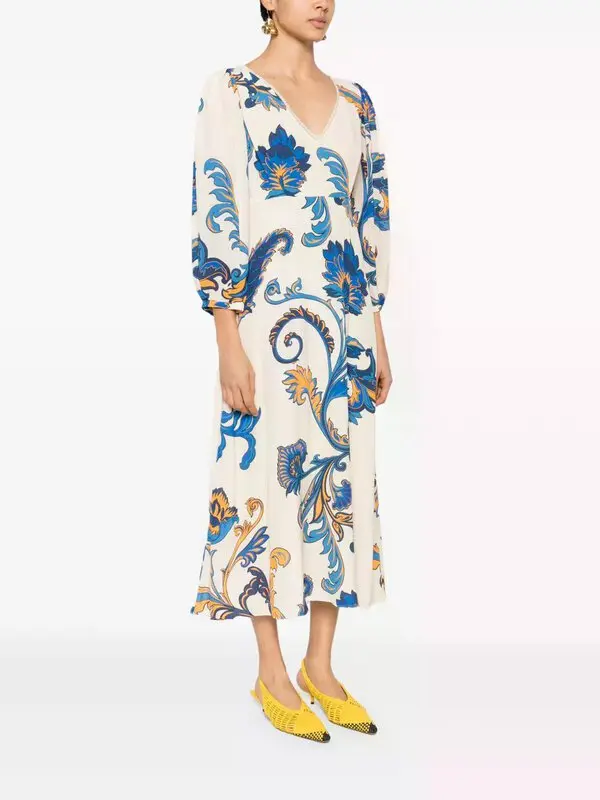 Etro Floral-print Midi Dress