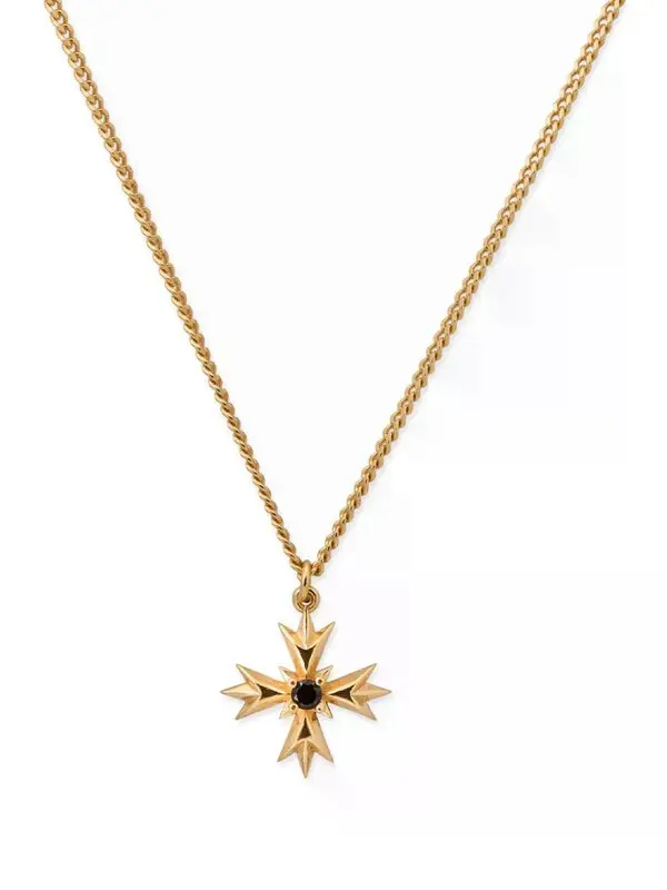 Emanuele Bicocchi Crest Crystal Necklace - Gold