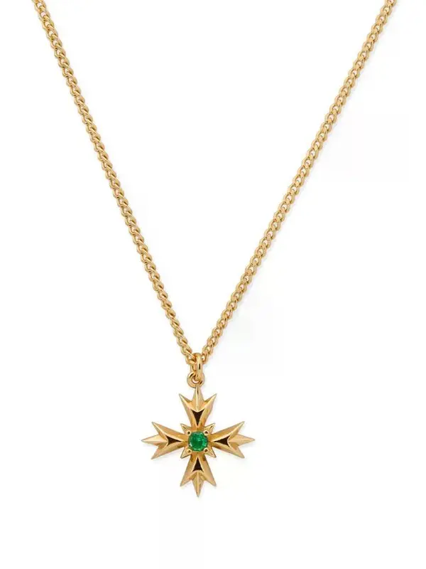 Emanuele Bicocchi Crest Crystal Necklace - Gold