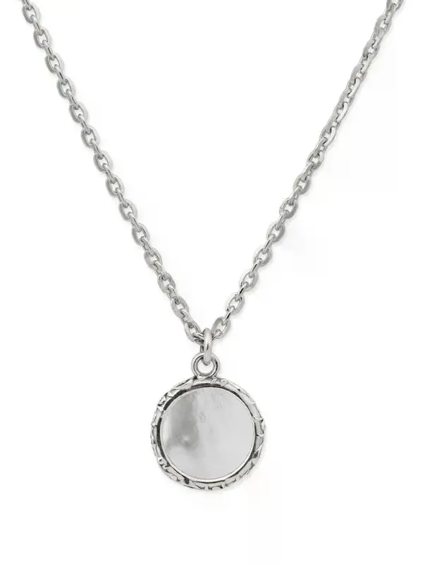 Emanuele Bicocchi Mother Of Pearl Amulet Necklace - Silver