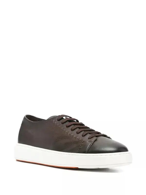 Santoni Leather Sneakers