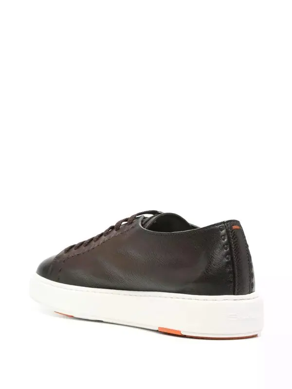 Santoni Leather Sneakers