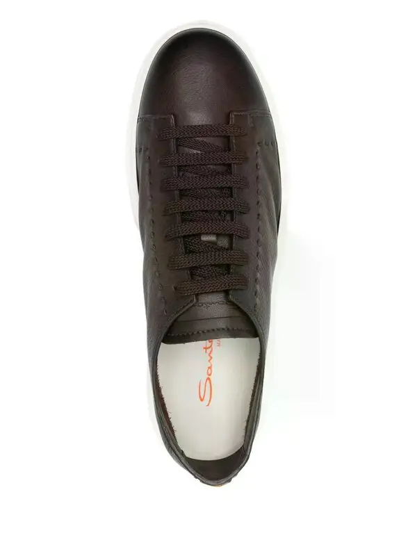 Santoni Leather Sneakers