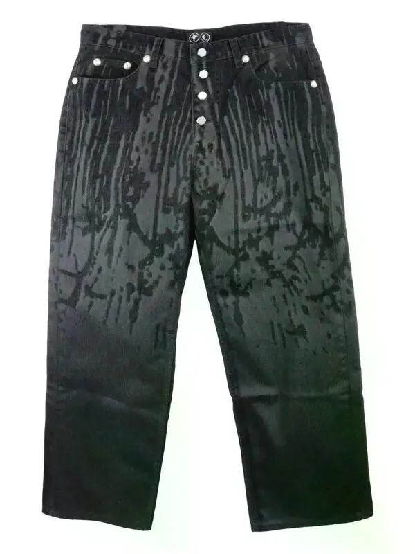 THUG CLUB Laser-cut Jeans