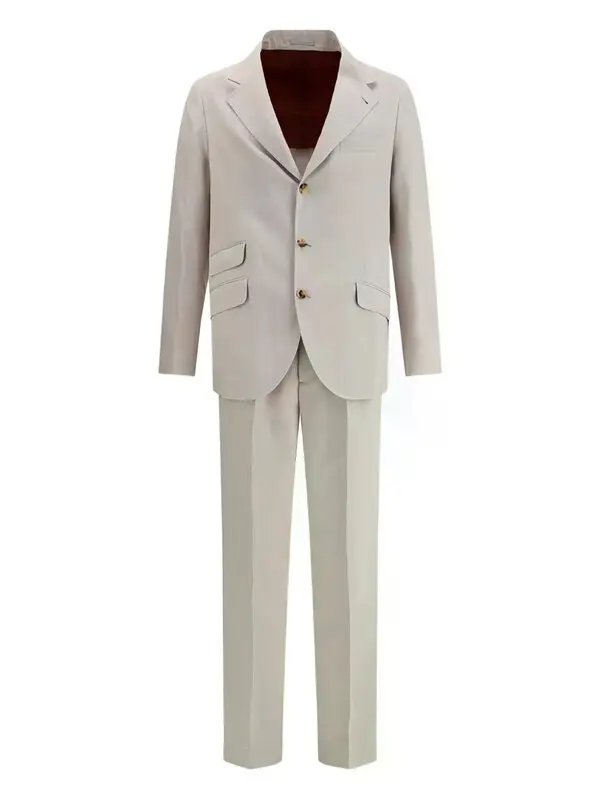 Brunello Cucinelli Silk Suit - Neutrals