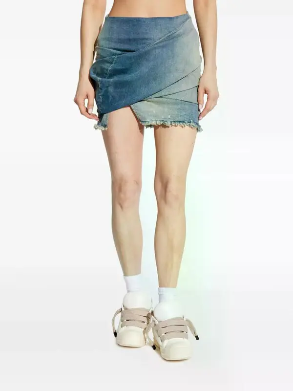 Rick Owens Low Twist Mini Skirt - Blue