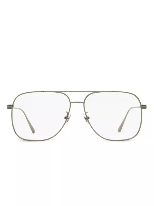 Omega Pilot Frame Glasses - Silver