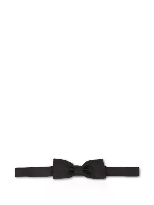 Prada Silk Bow Tie - Black
