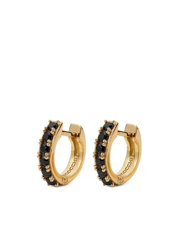 Emanuele Bicocchi Crystal Hoop Earrings - Gold
