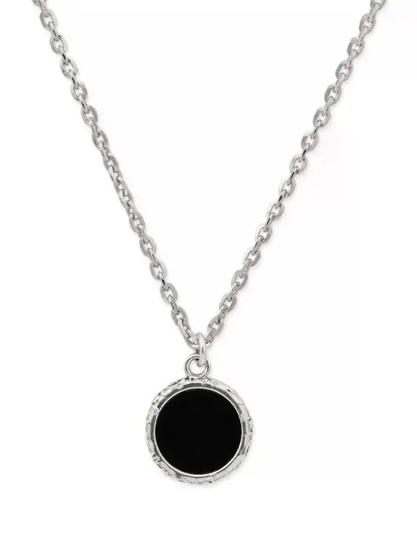 Emanuele Bicocchi Flourish Amulet Onyx Pendant Necklace - Black