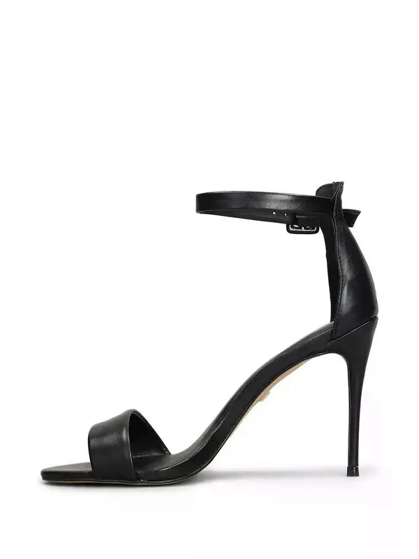 ANDREA CARRANO 105mm Leather Sandals - Black