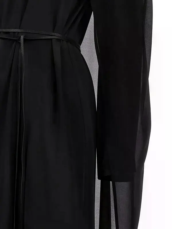 DI.LA3 PARI' Di.la3 Pari Cape-insert Maxi Dress
