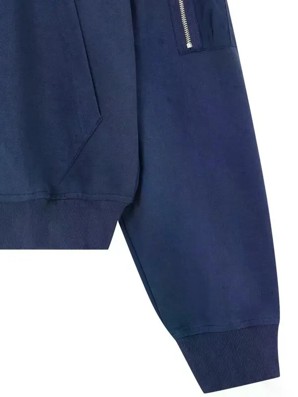 STUDIO TOMBOY Hooded Zip-up Sweatshirt - Blue