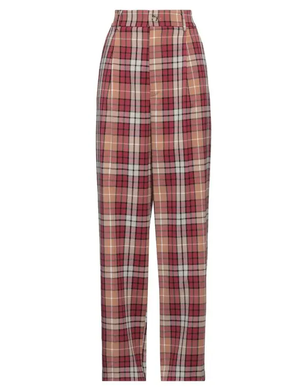 VICOLO Tapered Tartan Pants