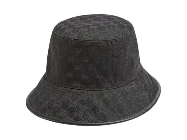 Gucci Gg Reversible Bucket Hat - Grey/black