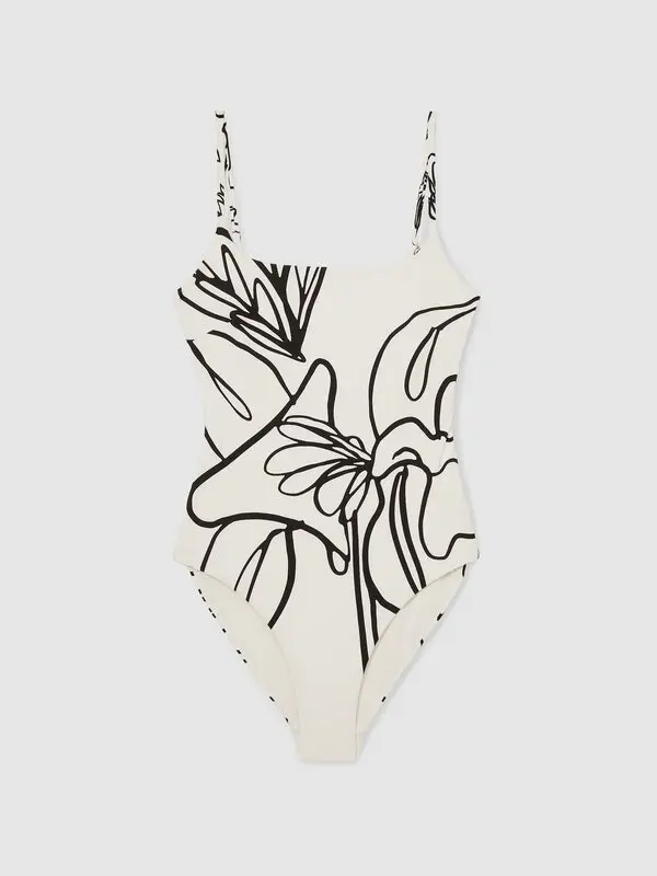 NEW YORK BOTANICAL GARDENS Nybg Floral Graffiti Imogen Swimsuit