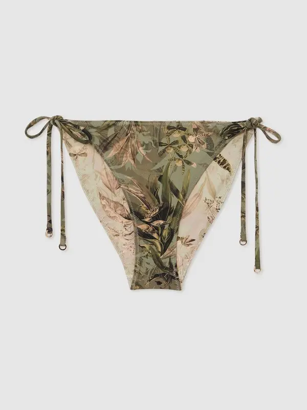NEW YORK BOTANICAL GARDENS Thia Nybg Floral Tie Bikini Bottoms