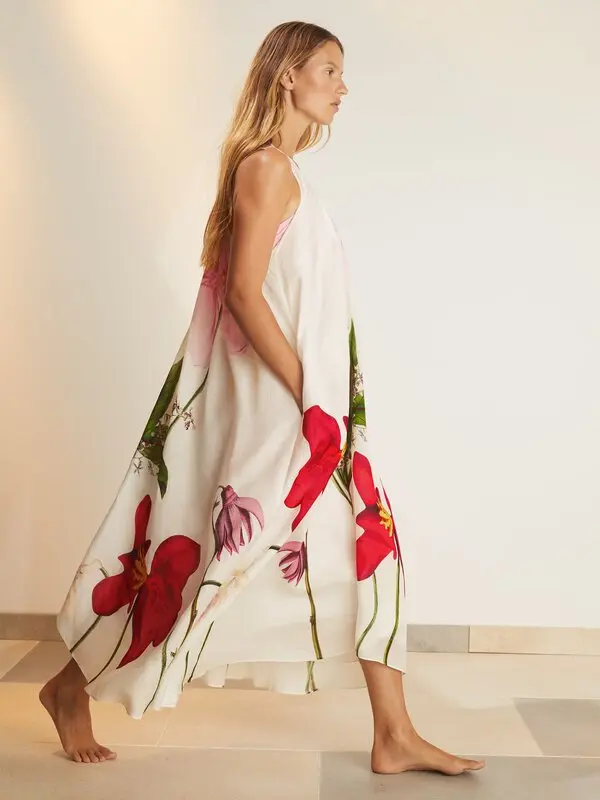 NEW YORK BOTANICAL GARDENS Aria Nybg Floral Print Maxi Dress
