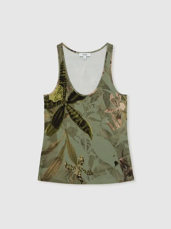 NEW YORK BOTANICAL GARDENS Nybg Floral Scoop-neck Vest