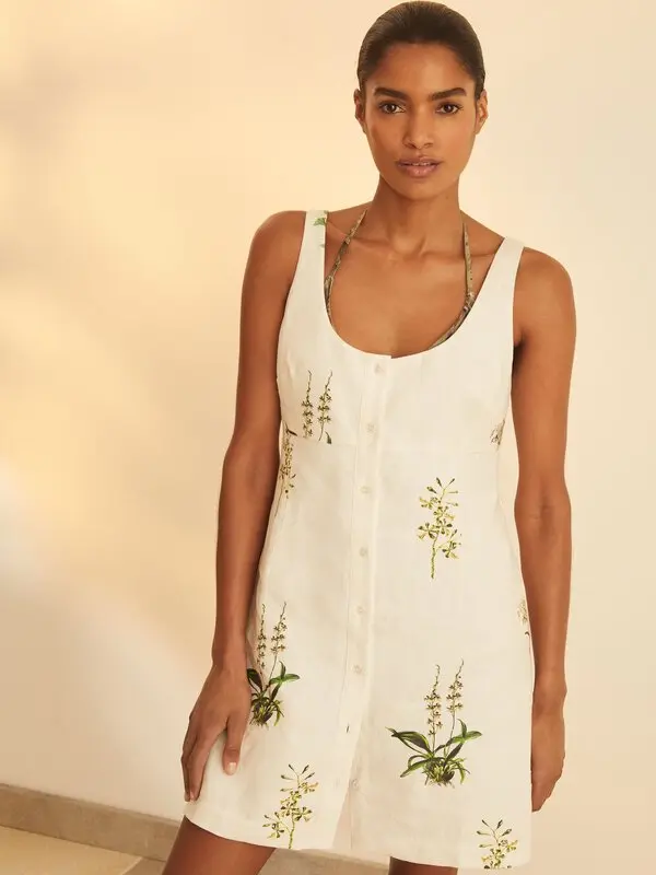 NEW YORK BOTANICAL GARDENS X Dorethea Linen Mini Dress