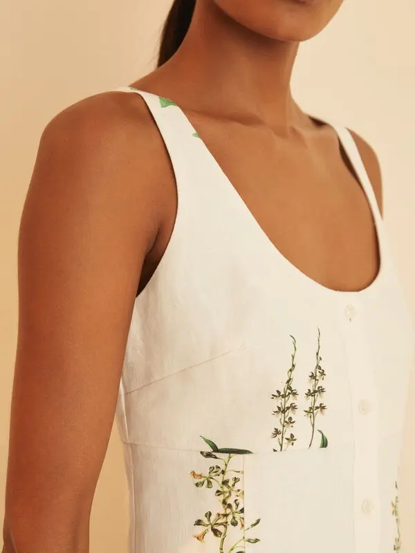 NEW YORK BOTANICAL GARDENS X Dorethea Linen Mini Dress