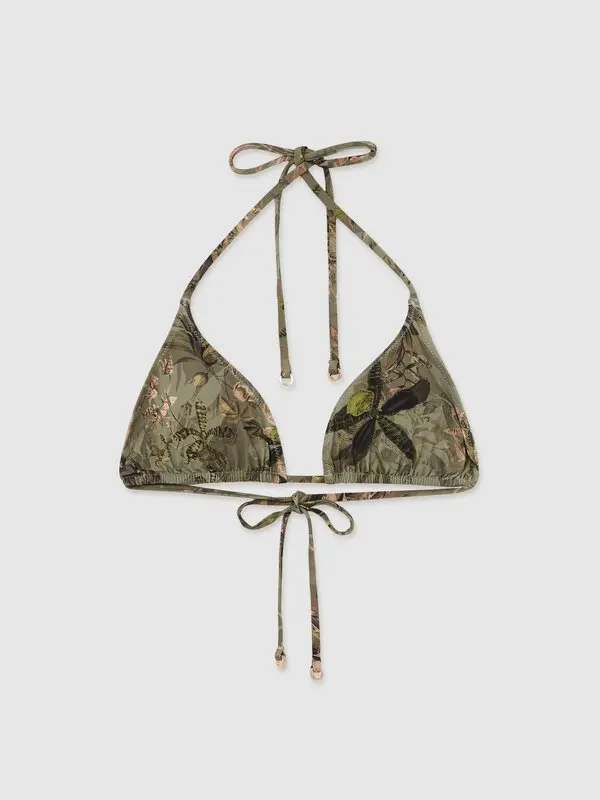 NEW YORK BOTANICAL GARDENS Thia Nybg Floral Triangle Bikini Top