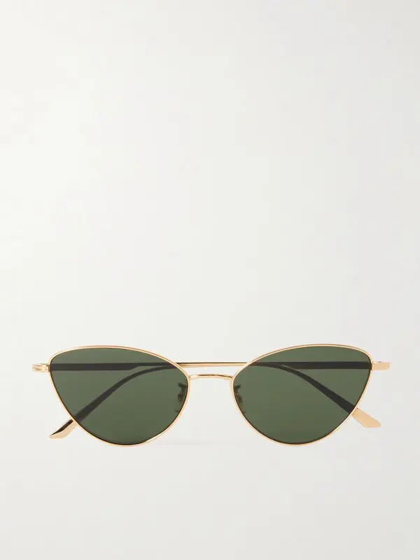 Oliver Spencer Khaite 1998c Cat-eye Sunglasses - Gold