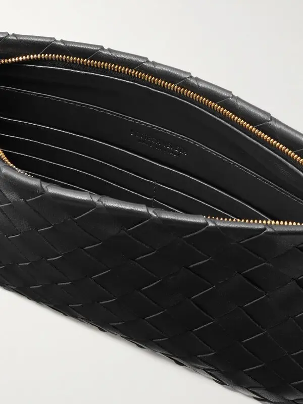Bottega Veneta Medium Intrecciato Leather Pouch
