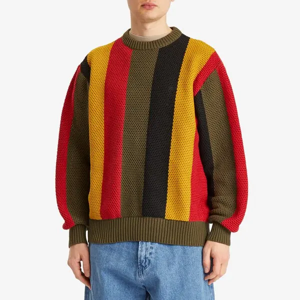 PATTA Honeycomb Knit Striped Jumper