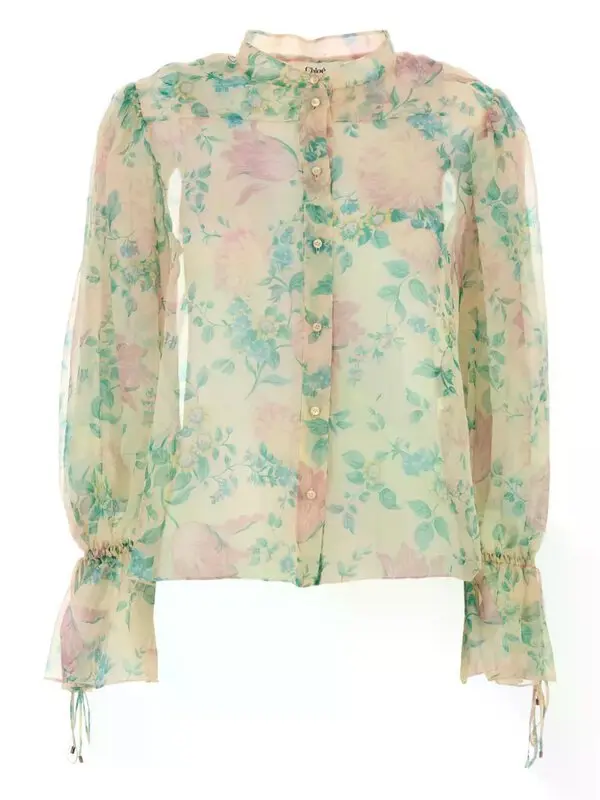 Chloé Printed Blouse - Neutrals
