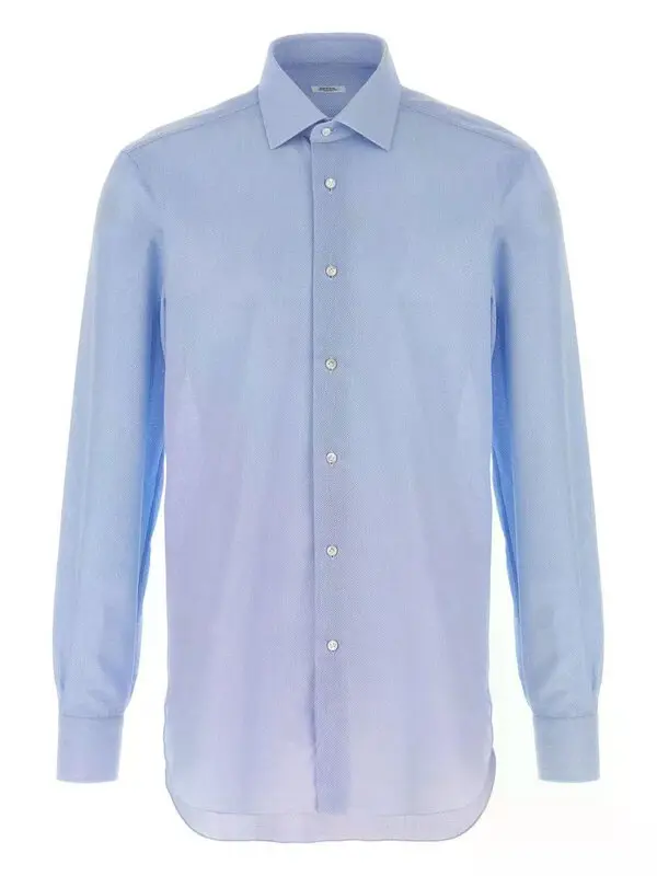 BARBA NAPOLI Cotton Shirt - Blue