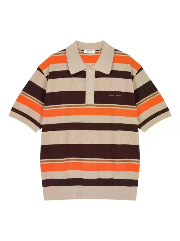 STUDIO TOMBOY Striped Polo Shirt