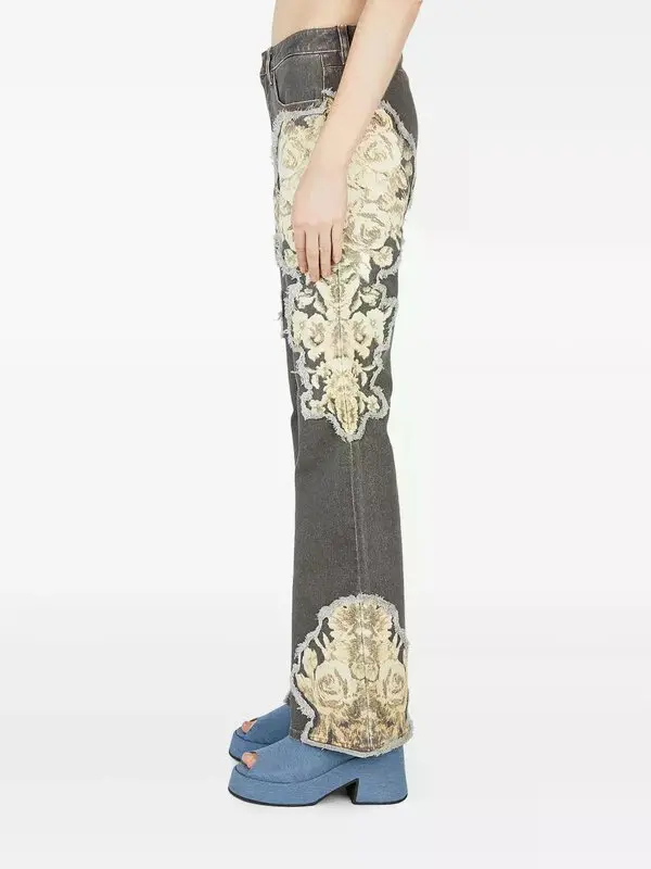 Guess Printed Flare Jeans