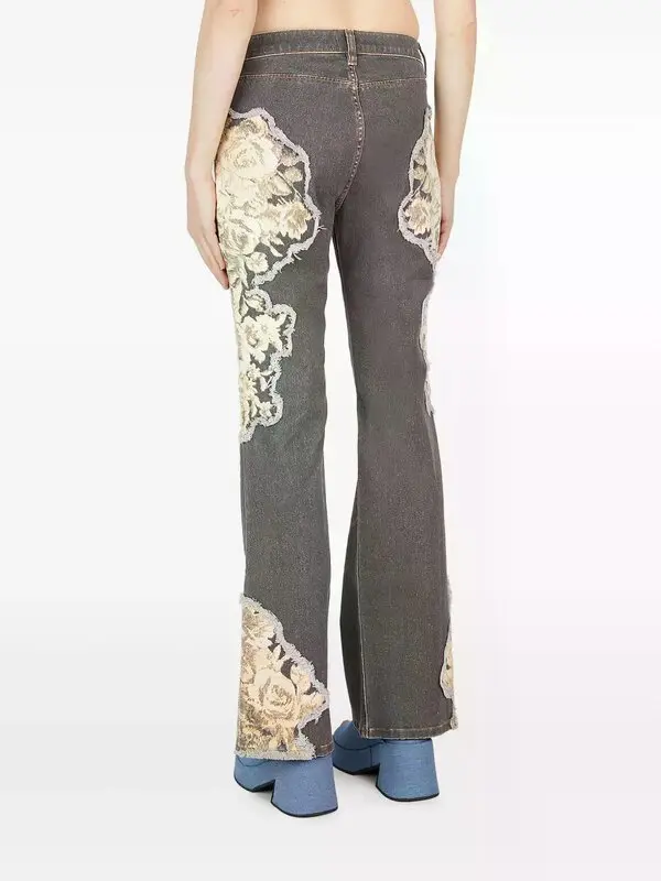 Guess Printed Flare Jeans