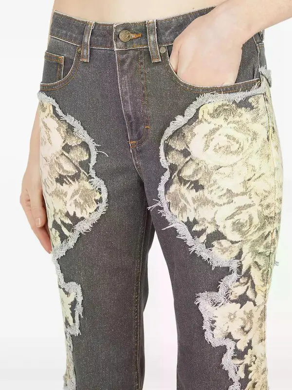 Guess Printed Flare Jeans