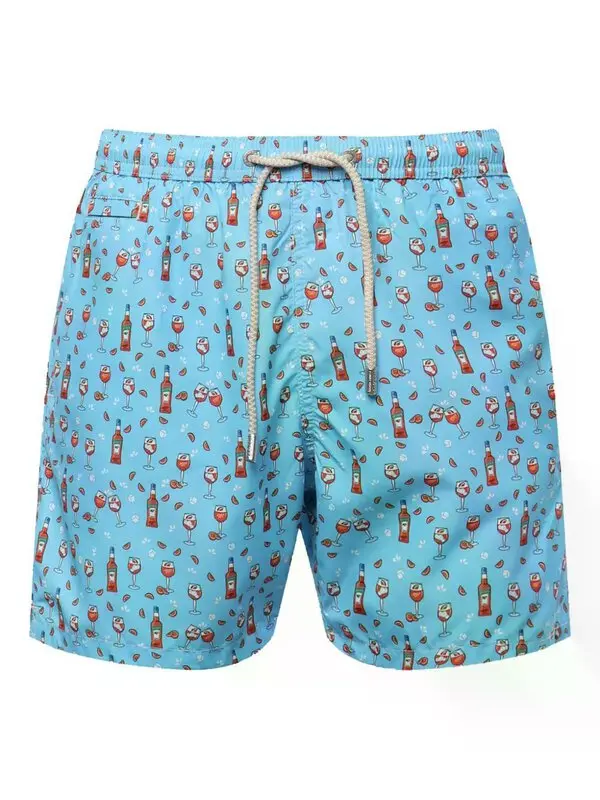 MC2 SAINT BARTH Pattern-jacquard Swim Shorts
